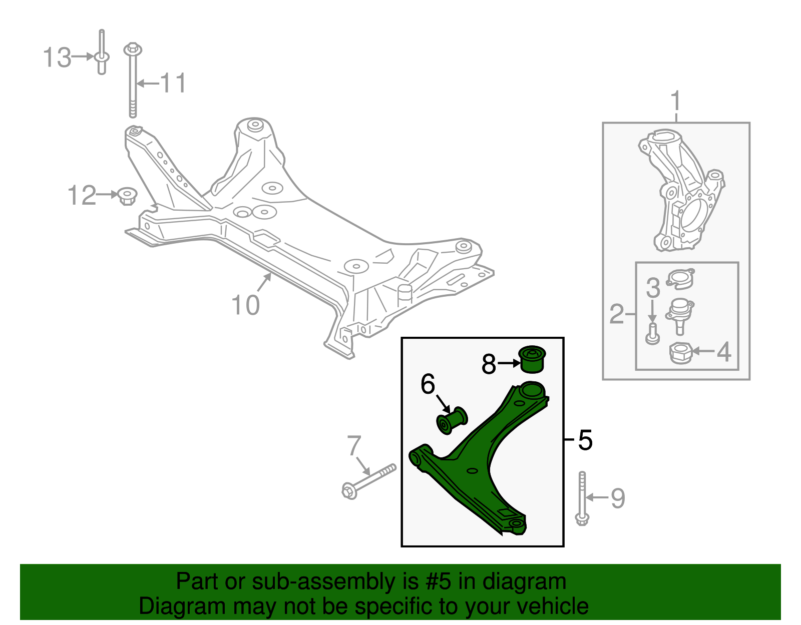 CK4Z-3078-A - Lower Control Arm 2015-2019 Ford | Ford Parts Direct