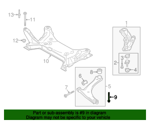 W718943-S439 - Lower Control Arm Rear Bolt 2015-2024 Ford | Ford Parts ...