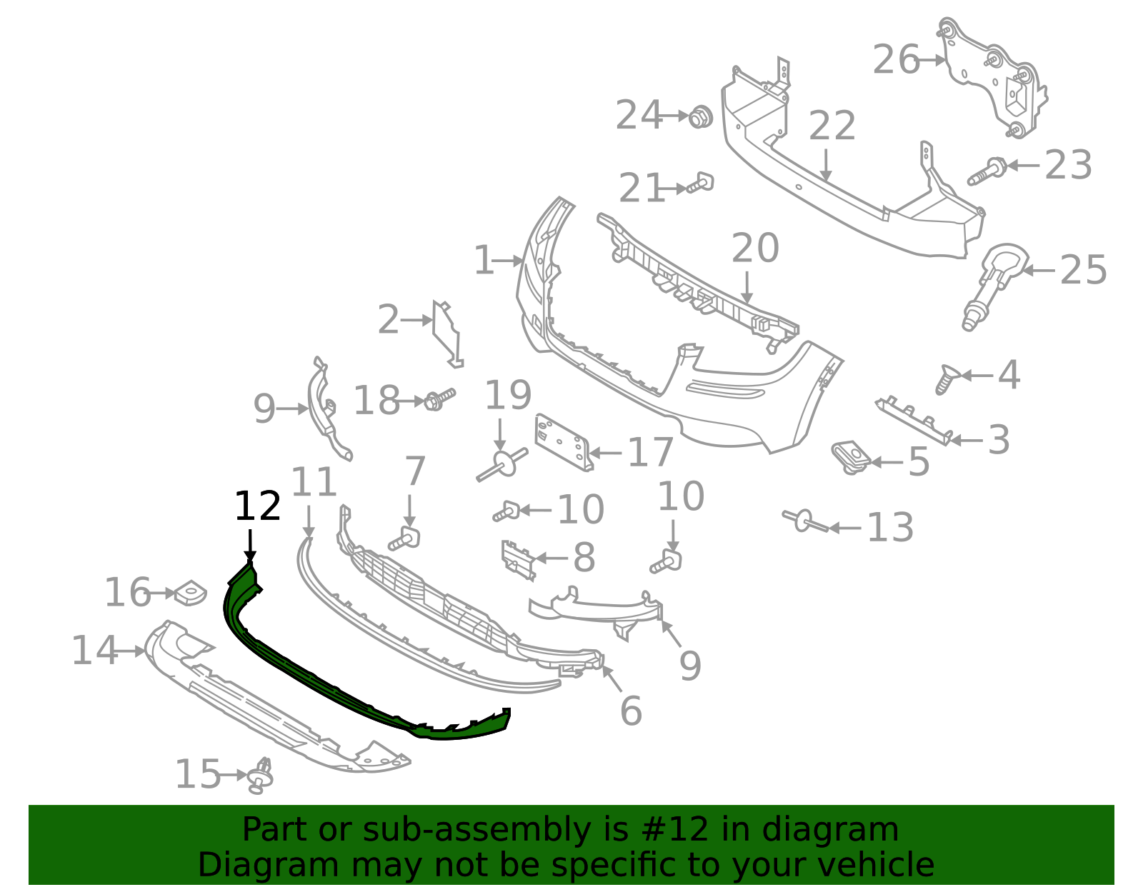 LJ7Z-17626-AA - Valance 2020-2022 Lincoln Corsair | Big 3 Auto Parts