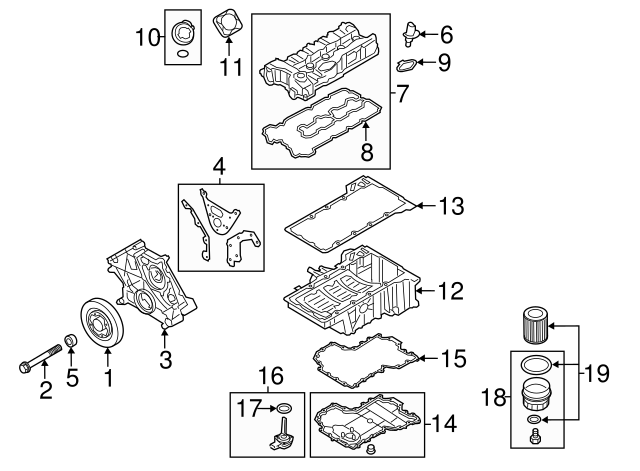 11127614701 - 2012-2019 BMW Valve Cover Gasket (11-12-7-614-701) | BMW ...