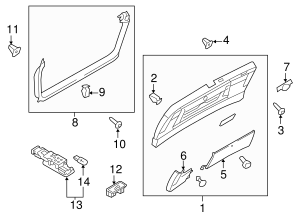 2009-2016 Audi Lamp Cover 8K9-867-657-4PK | Audi USA Parts