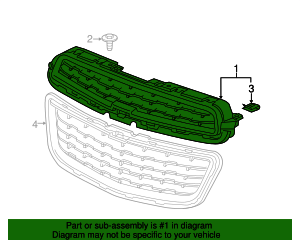 94560930 Grille - New OEM Part From GM Parts Direct | GM Parts Store