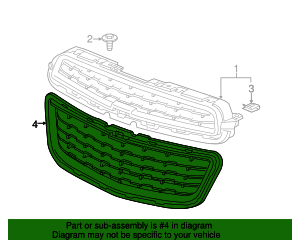 2015-2016 Chevrolet Trax Front Lower Grille 94560931 GM | GMPartsDirect.com