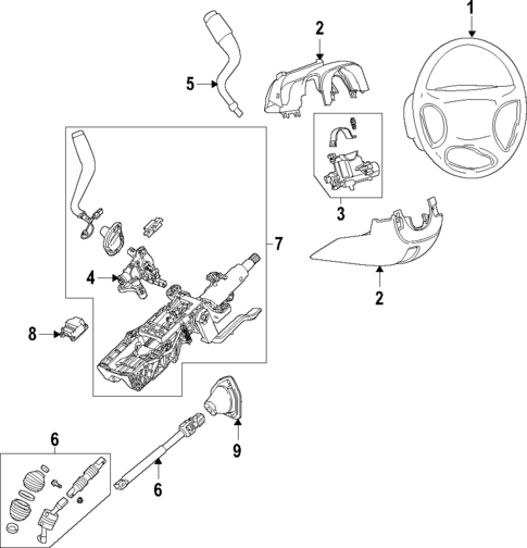 Steering Wheel for 2021 GMC Sierra 1500 | GM Parts Store