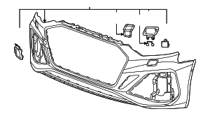 2021-2023 Audi Bumper Cover 8W6-807-065-AG-GRU | Audi USA Parts