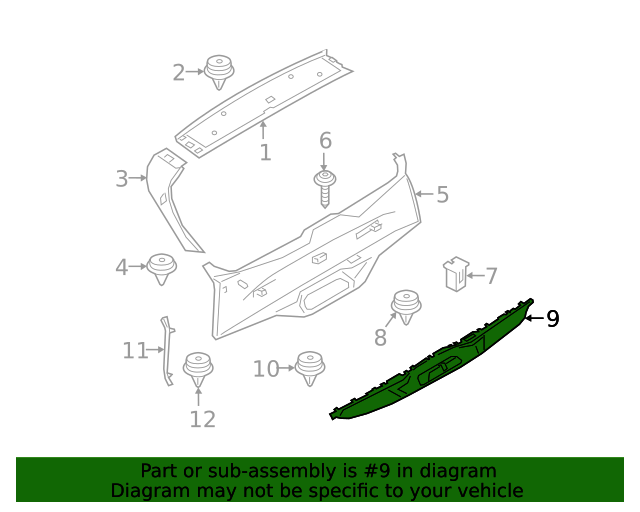 Genuine BMW 51-49-7-479-064 | Lower Panel | FREE Shipping on Most ...