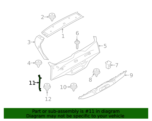 51498738627 - 2019-2022 BMW X5 Side Cover (51-49-8-738-627) | BMW of ...