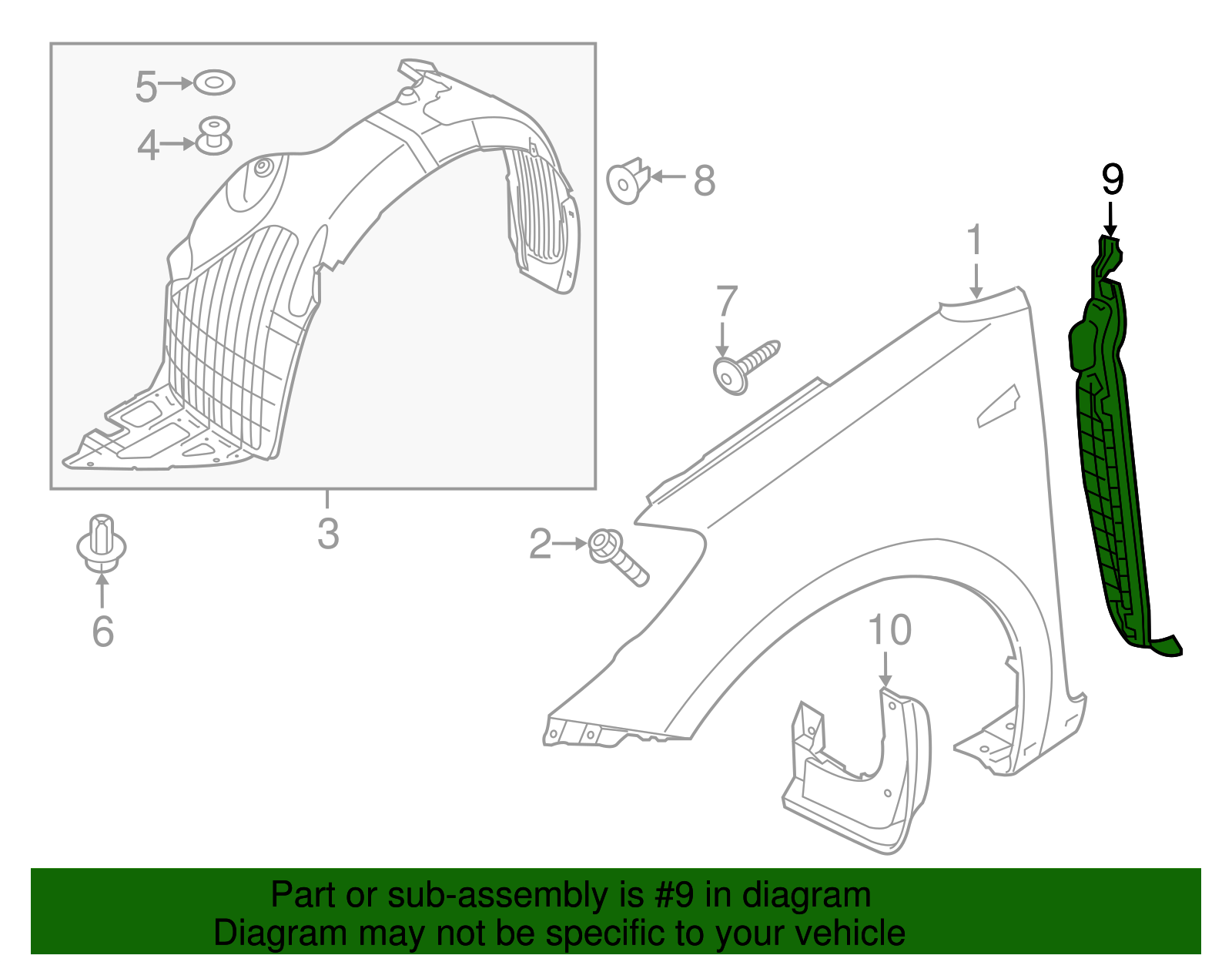 84141-A7000 - Rear Seal 2014-2018 Kia | Kia.Parts Store
