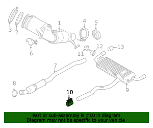 2013-2022 Mini Rear Muffler Clamp 18-30-7-536-426 | Mini Parts Direct