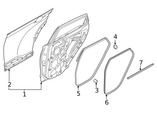 2020-2024 Hyundai Venue Door Weather-Strip 83140-K2000 | OEM Parts Online