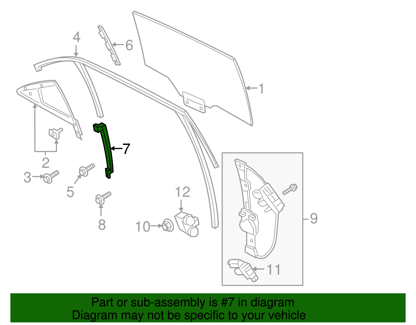 GD9Z-5425797-A - Lower Guide 2017-2020 Lincoln Continental | Big 3 Auto ...