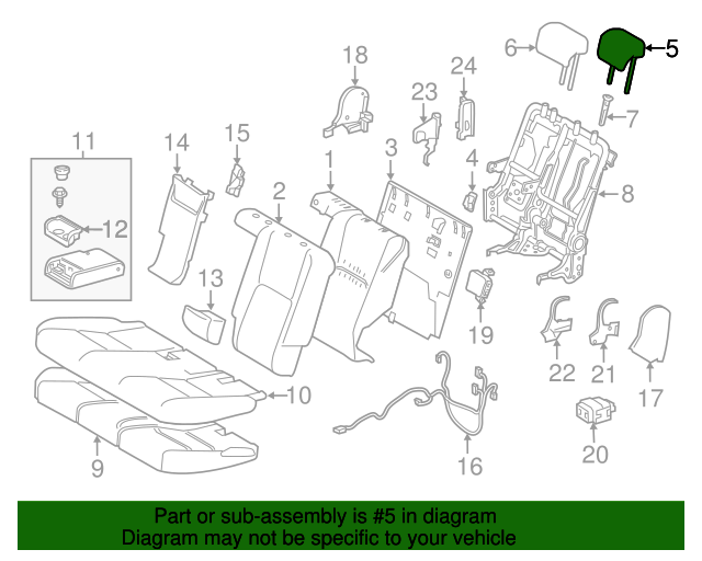 71940-78050-E2 - Headrest 2015-2017 Lexus | AutoNationParts.com