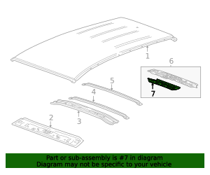 2021-2023 Buick Envision Roof Rear Header Panel 84683632 GM ...