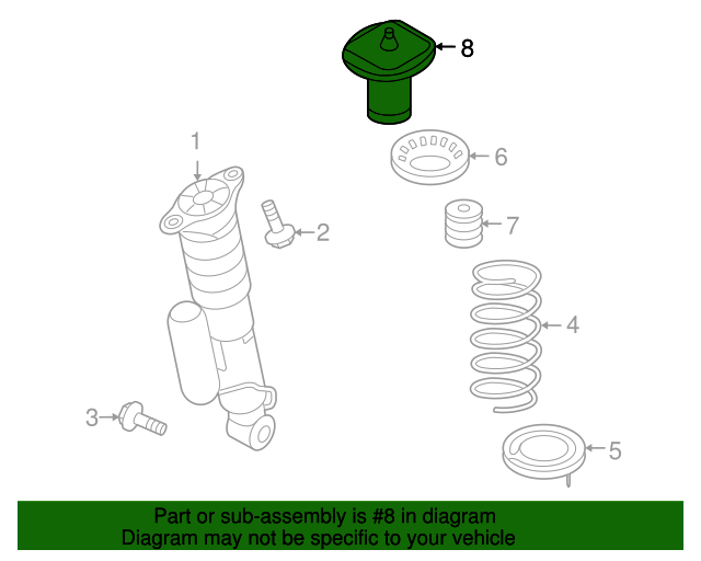 2007-2018 Volvo Shock Mount 31658457 | TascaParts.com