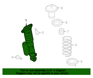 31406012 - Shock Absorber 2010-2017 Volvo XC60 | AutoNationParts.com