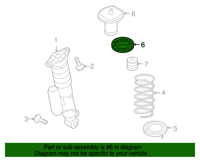 2007-2018 Volvo Upper Spring Seat 30748807 | TascaParts.com