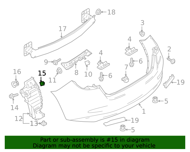 90118-WBB66 - Splash Shield Grommet - 2020 Toyota Yaris | OEM Genuine ...