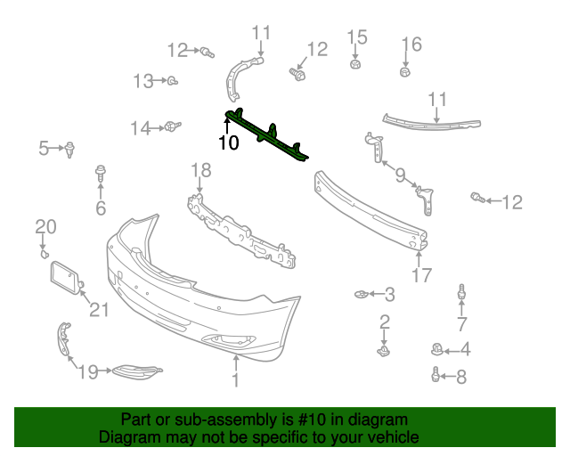 Toyota Upper Reinforced Part# 52029aa030 | Toyota of Colorado Springs