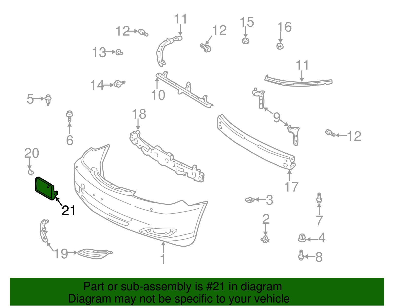 2002-2004 Toyota Camry 2002-2004 Toyota Camry - License Bracket 75101 ...