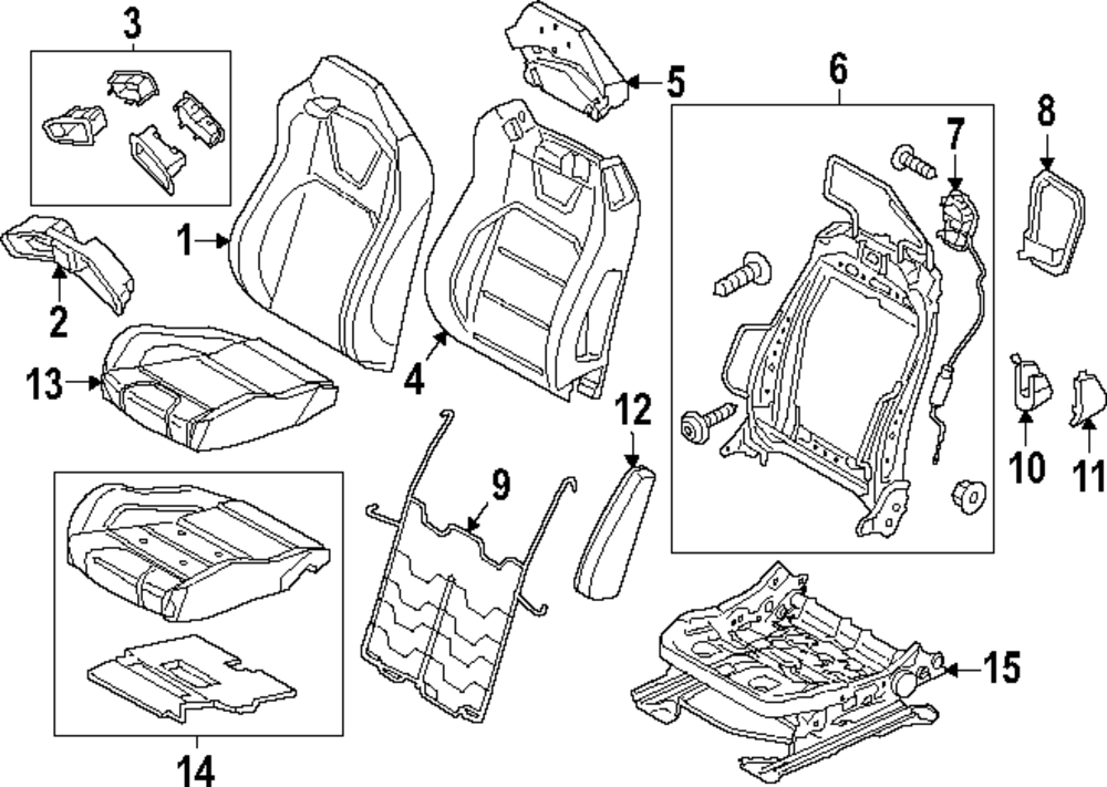 PR3Z-63610C07-AA - Seat Belt Guide 2024 Ford Mustang | Big 3 Auto Parts