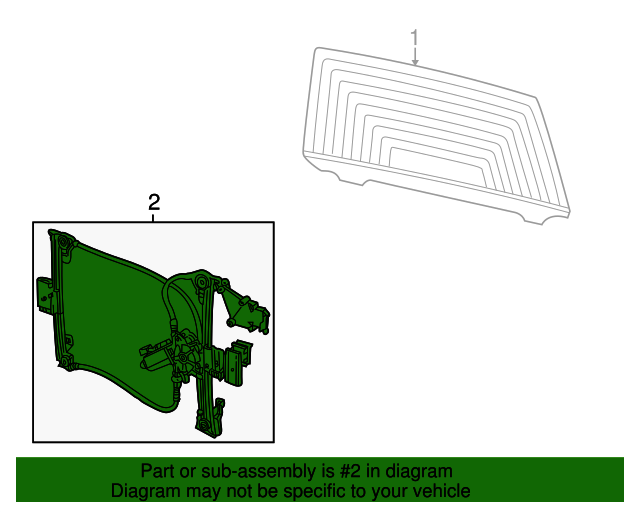 CVH101150 - Tailgate Window Motor 2002-2005 Land Rover Freelander ...