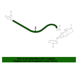 2006-2012 BMW Hose line 61-67-7-117-844 | AutoNationParts.com