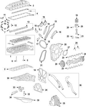 2020-2024 GM Secondary Timing Chain 55515943 GM | GMPartsDirect.com