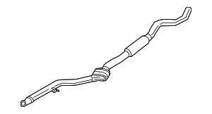 Genuine BMW 18-30-8-689-372 | Center Muffler | FREE Shipping on Most ...