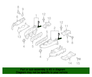 N-911-539-02 - Exhaust Manifold Stud 2008 Audi | Audi OEM Parts