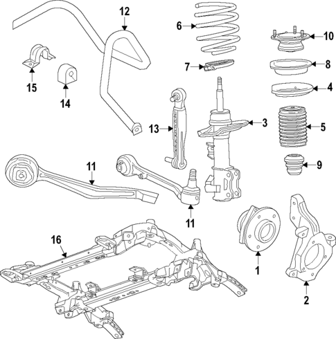 Front Suspension for 2024 Cadillac CT5 | GMPartsDirect.com