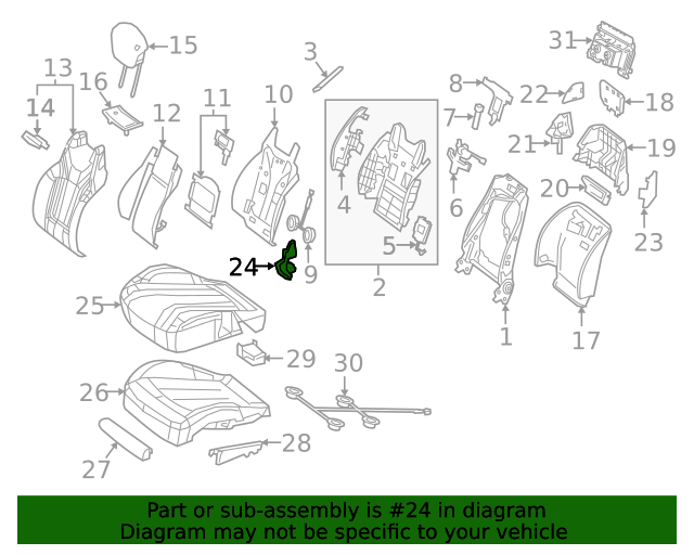 217-905-71-01 - Seat Track Position Sensor 2015-2021 Mercedes-Benz ...