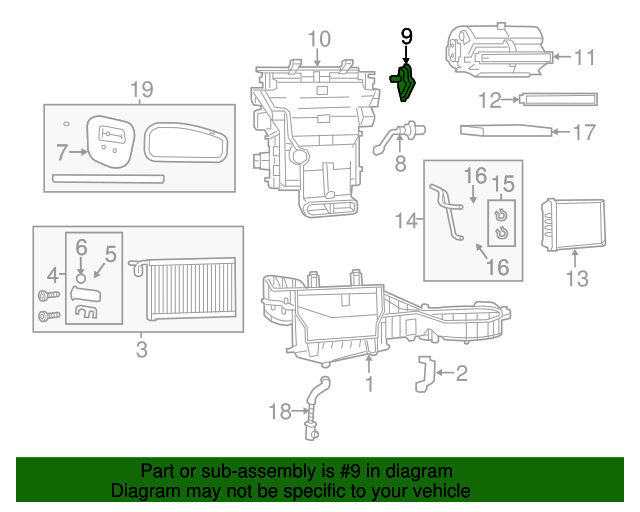 2014-2022 Jeep HVAC Air Inlet Door Actuator 68224186AA ...