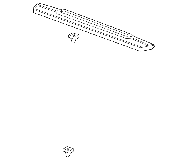 2019-2025 GM Black Pickup Box Tailgate Molding 84608904 GM ...