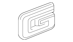 2019-2025 GM Red G Tailgate Letter 84937213 | OEM Parts Online