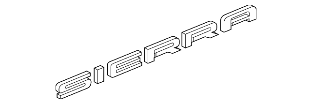 2019-2023 GMC Nameplate 84287337 | GMPartsDirect.com