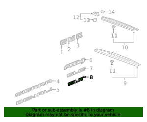 2019-2025 GMC Nameplate 23400413 GM | GMPartsDirect.com