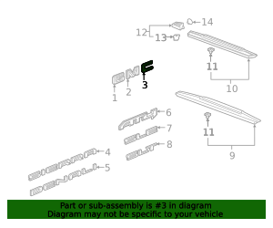 2023-2025 GMC Sierra 2500 HD Nameplate 86561648 GM | GMPartsDirect.com