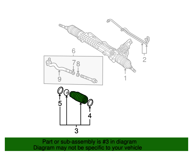 32131096910 - 1999-2008 BMW Tie Rod Boot (32-13-1-096-910) | BMW of ...