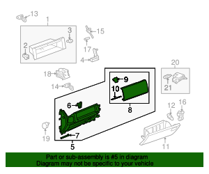Genuine OEM Compartment Part# LR061577 Fits 2010-2016 Land Rover LR4 ...