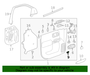 2019-2023 Chevrolet Front Driver Side Door Marketing Name Plate ...