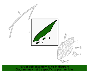 2020-2024 Hyundai Palisade Door Glass 82420-S8030 | OEM Parts Online