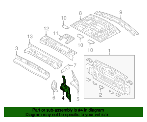 2012-2019 Volkswagen Passat Reinforcement 561-813-332-A | OEM Parts Online