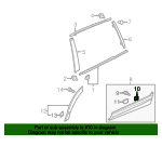 75316-TP6-A01 - Clip B Door Garnish (Lower) - 2010-2021 Honda | Genuine ...