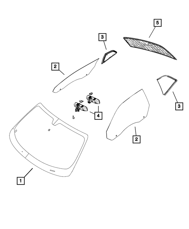 2015-2023 Dodge Challenger Backlite 68270305AA | QuirkParts