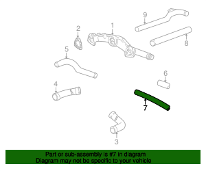 Genuine BMW 17-11-1-432-793 | Radiator Coolant Hose | FREE Shipping on ...