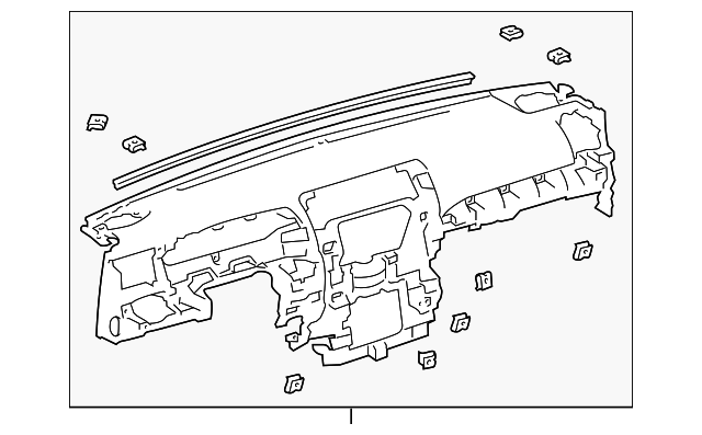 2010-2022 Toyota 4Runner Instrument Panel 55301-35906-C0 | Toyota Parts ...