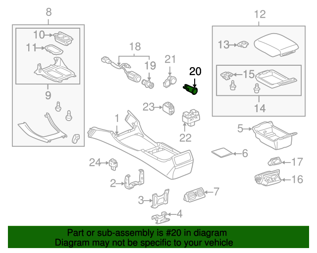 1998-2010 Lexus 12 Volt Accessory Power Outlet 85530-06010 ...