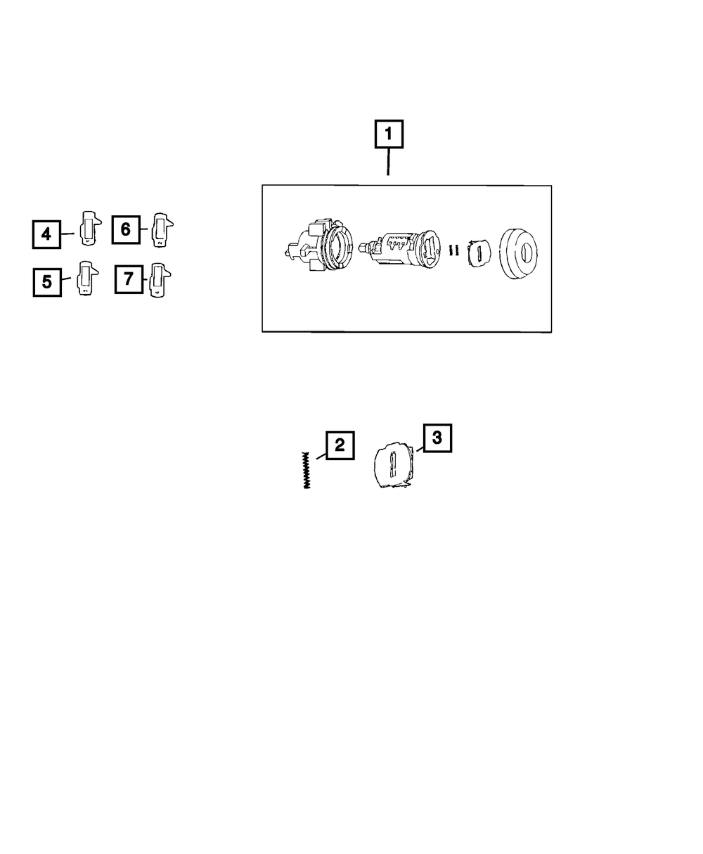 2007-2011 Mopar Door Lock Cylinder 05137646AA | Retail Performance Auto ...