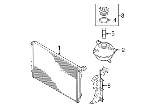 Radiator & Components for 2014 Volkswagen Jetta | vwpartscenter