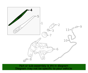 2019-2020 Infiniti QX50 Wiper Blade 28790-5NA0A | Faulkner Infiniti of ...